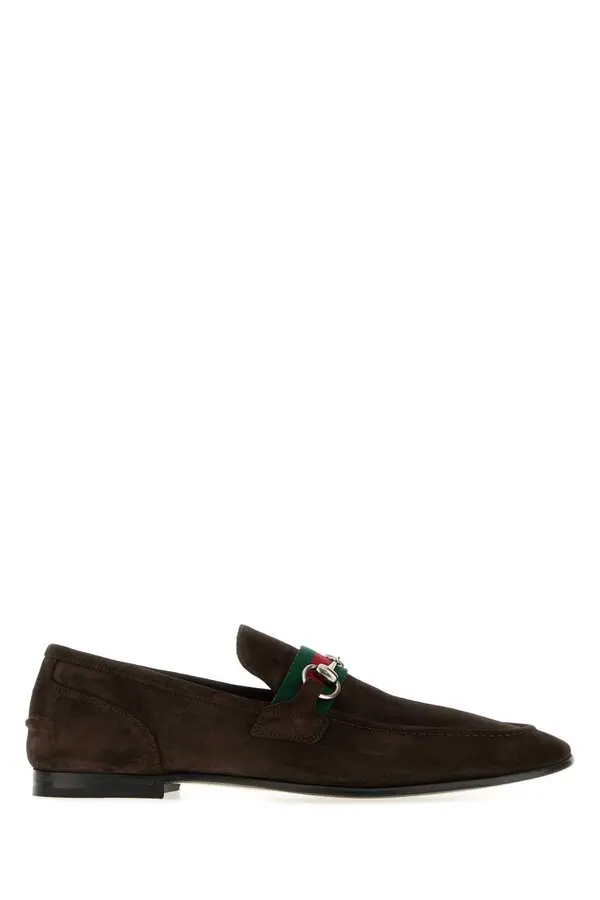 Gucci Chocolate Suede Come Loafers