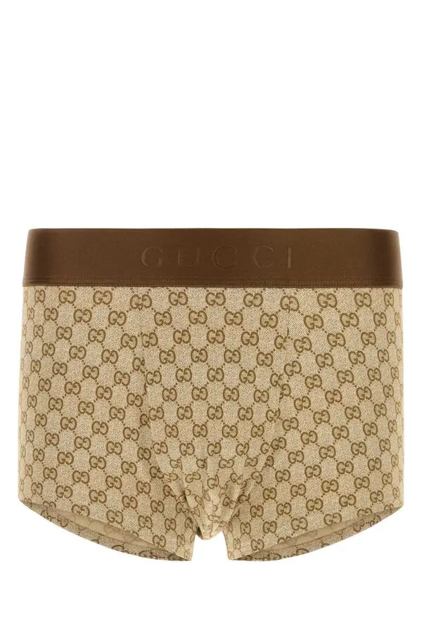 Gucci Printed Stretch Modal Boxer - Brown