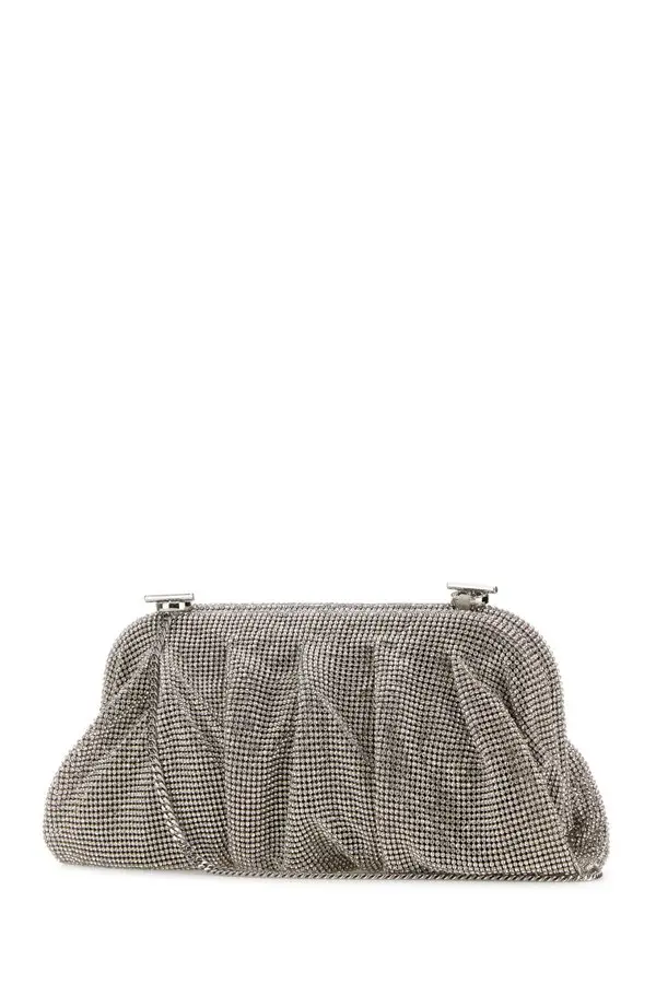 Benedetta Bruzziches Embellished Fabric Large Venus Clutch
