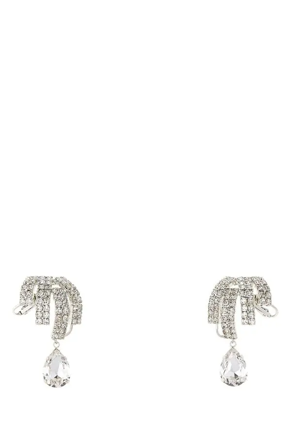 Magda Butrym Aw26 Earrings 05 Rhodium