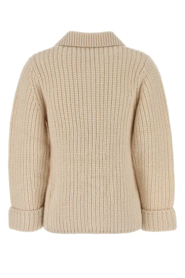 Isabel Marant Étoile Cream Wool Blend Delinda Cardigan