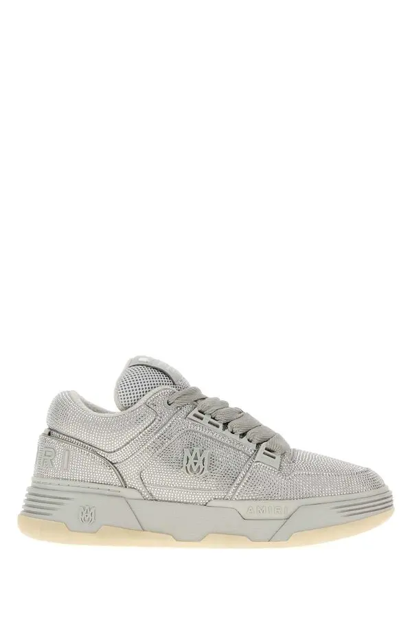 Amiri Grey Suede Crystal Ma-1 Sneakers - Gray