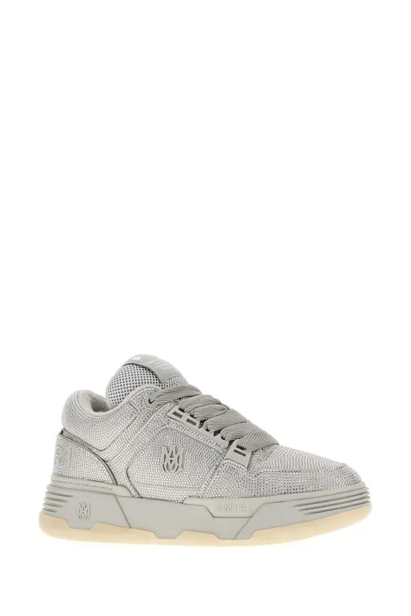 Amiri Grey Suede Crystal Ma-1 Sneakers