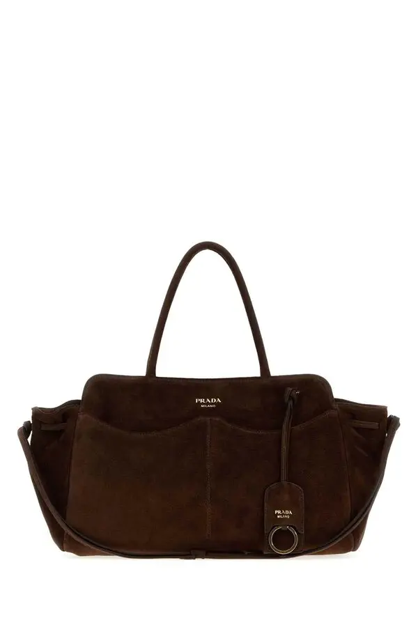 Prada Suede Carry Handbag