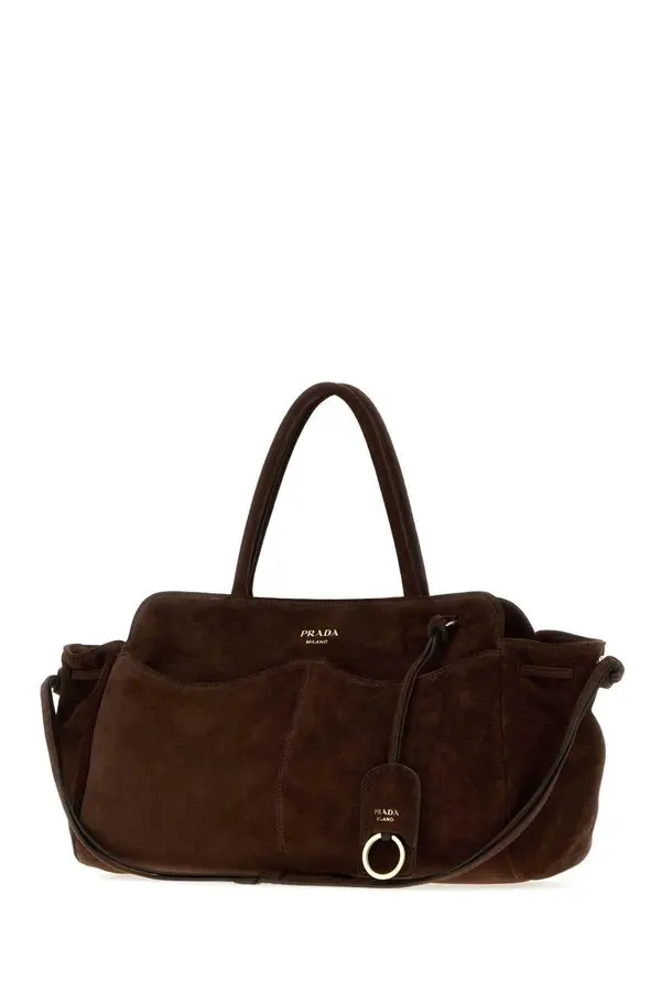 Prada Suede Carry Handbag