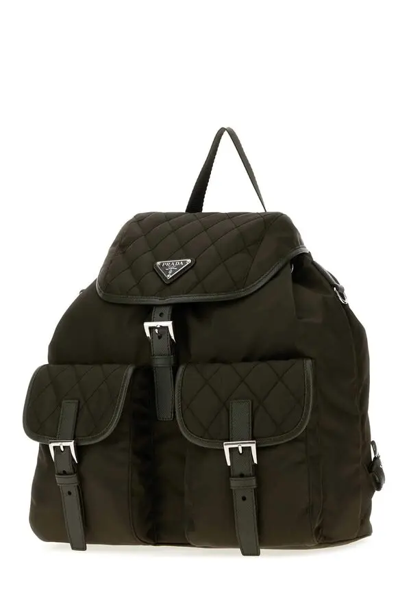 Prada Olive Geren Re-nylon Backpack
