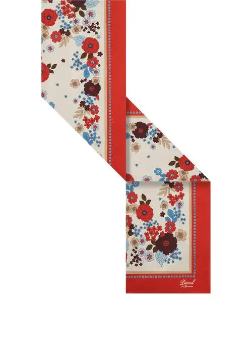 Gerard Darel Siena Floral Print Silk Scarf