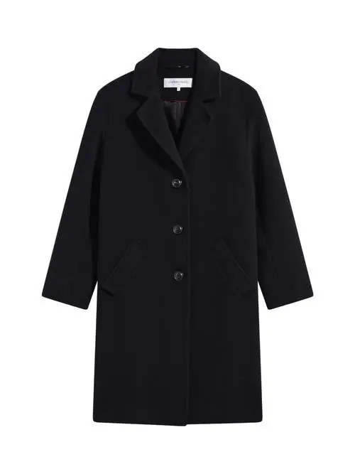Gerard Darel Aelis Angora Blend Collared Overcoat