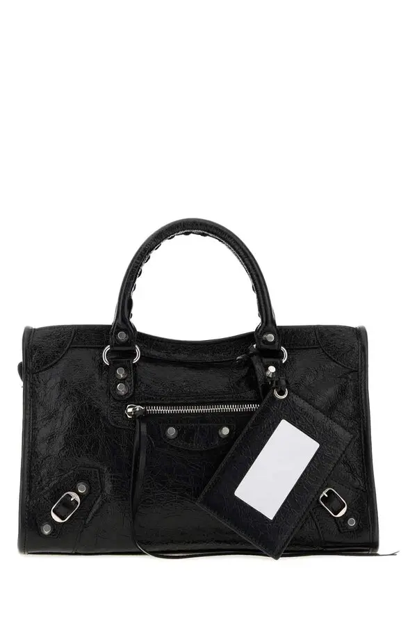 Balenciaga Leather Small Le City Handbag - Black