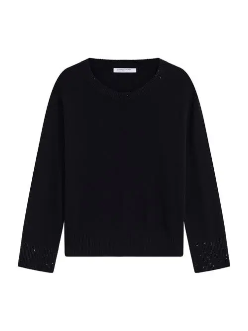 Gerard Darel Rei Embellished Cuff Knit Jumper
