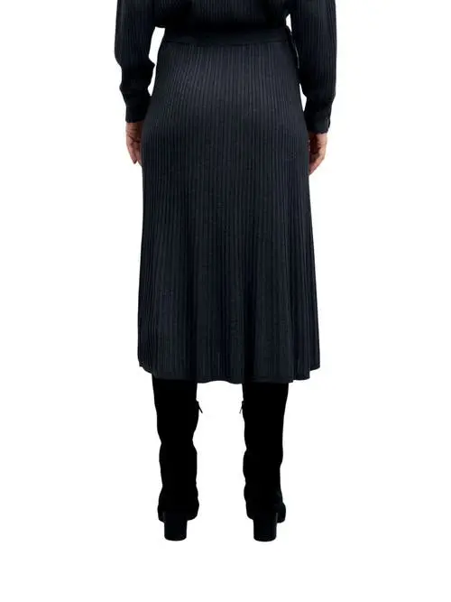 Gerard Darel Tati Ribbed Knit Midi Skirt