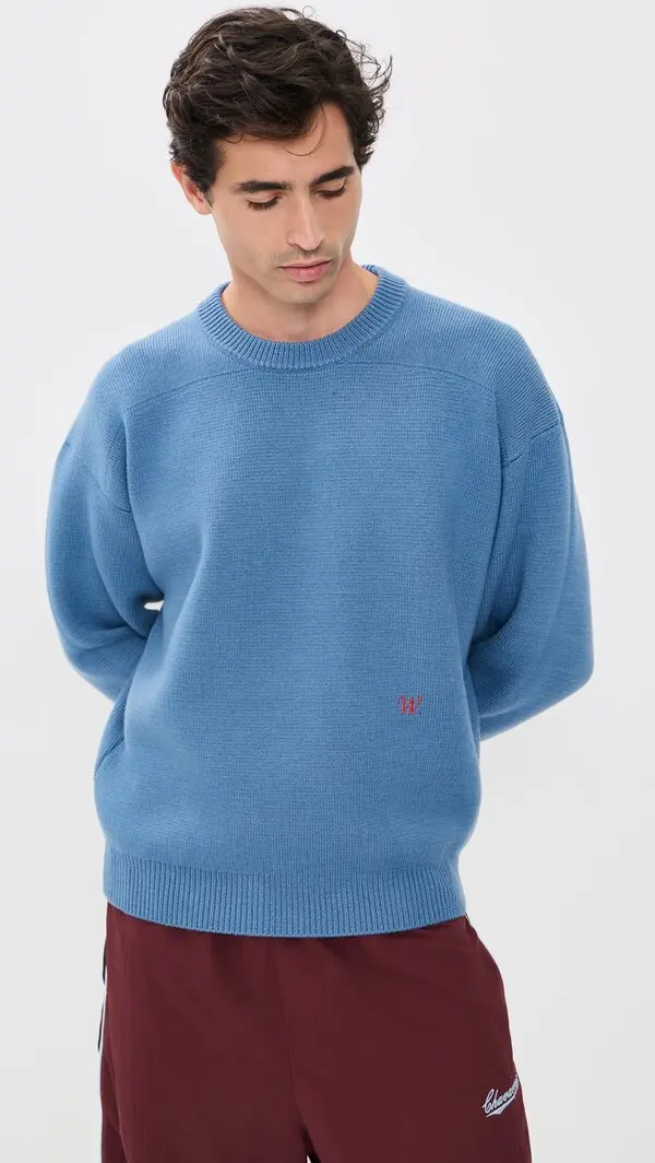 WILLY CHAVARRIA Chavarria Embroidered Sweater - Uniform Blue