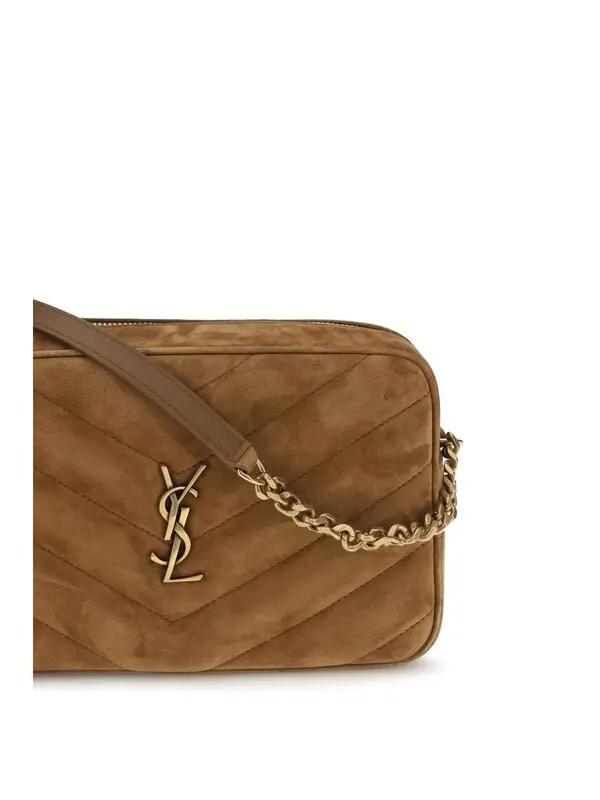 Saint Laurent Camera Loulou Matelassé Suede Shoulder Bag