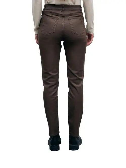 Gerard Darel Ilda Slim Mid Rise Coated Jeans