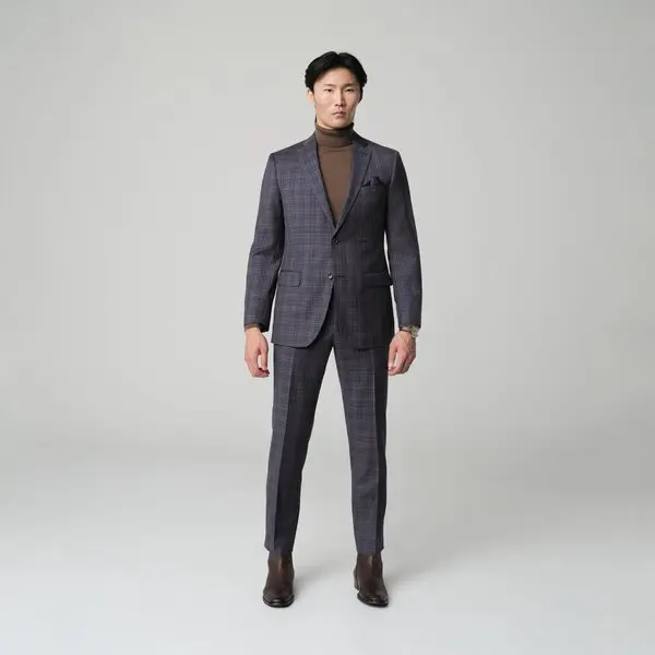 INDOCHINO Paxton Glen Check Light Suit