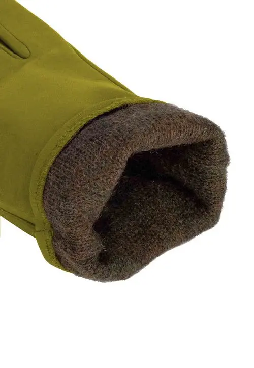 KESSLER Premium Lamb Leather Touchscreen Gloves - Lime