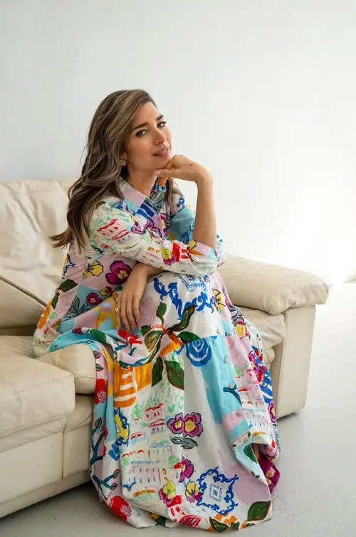 JRF Linen Maxi Shirt Dress"amalfi