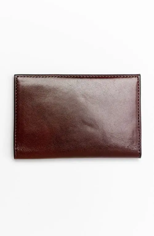 Bosca Calling Card Case - Dark Brown