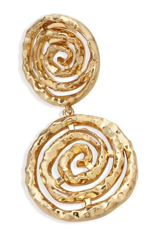 RETRO CHIC Eternal Spiral Drop Earrings