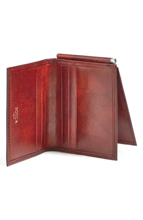 Bosca Old Leather Money Clip Wallet