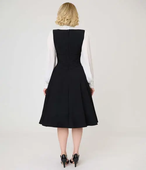 Unique Vintage Corset Pinafore Skirt