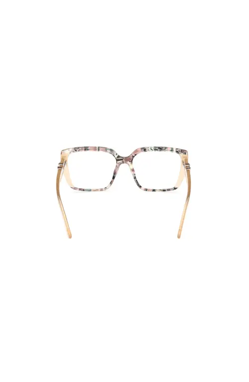 MARCIANO Bold Square Acetate Eyeglasses - Beige
