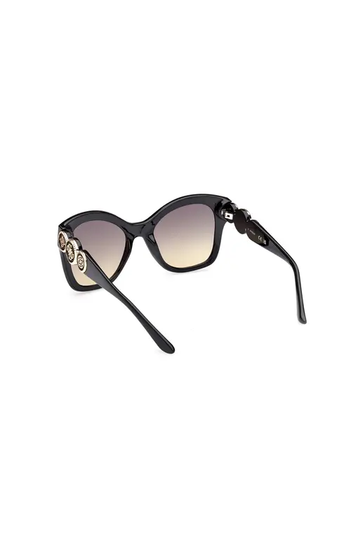 Guess Medallion Temple Butterfly Sunglasses
