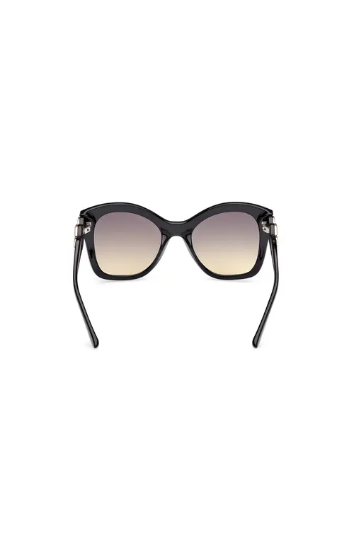 Guess Medallion Temple Butterfly Sunglasses