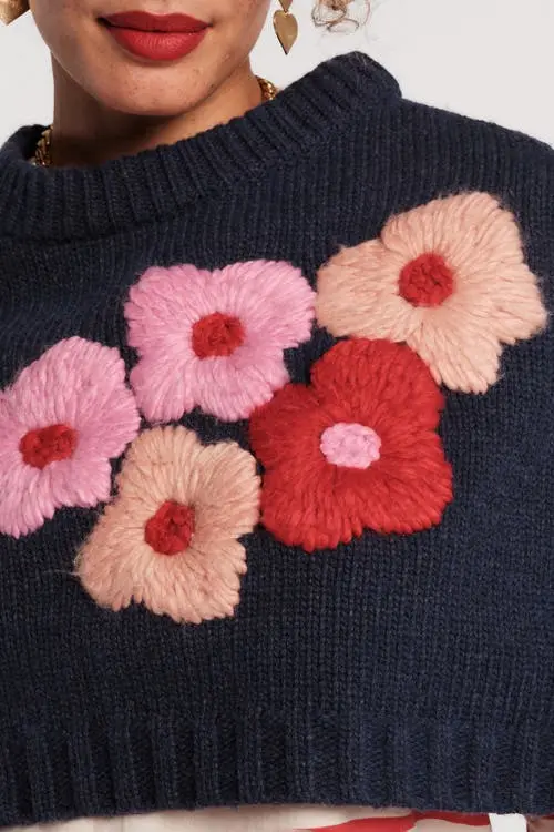 FRANCES VALENTINE Emma Shrug Poppy