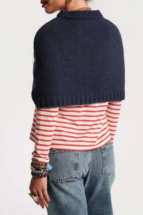FRANCES VALENTINE Emma Shrug Poppy