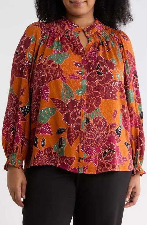 SUGARLIPS Marven Floral Button Down Top