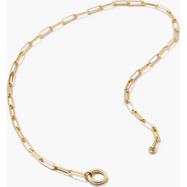 Mejuri Paperclip Chain Charm Necklace