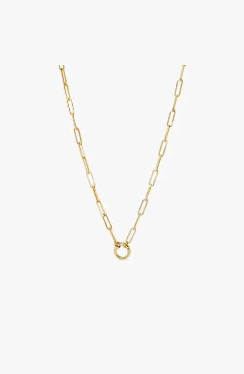 Mejuri Paperclip Chain Charm Necklace