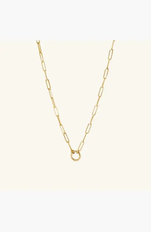 Mejuri Paperclip Chain Charm Necklace
