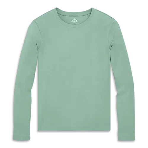 PRIMARY Fit Long Sleeve Rib Tee - Matcha