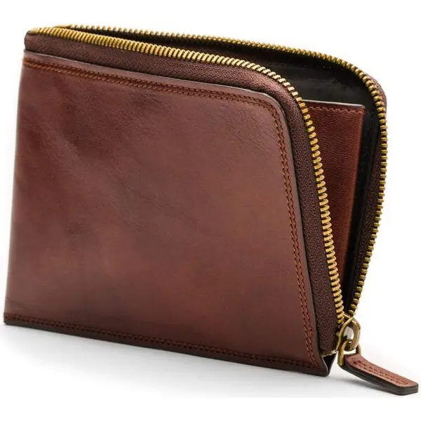 Bosca Dolce Zip Passport/travel Documents - Dark Brown