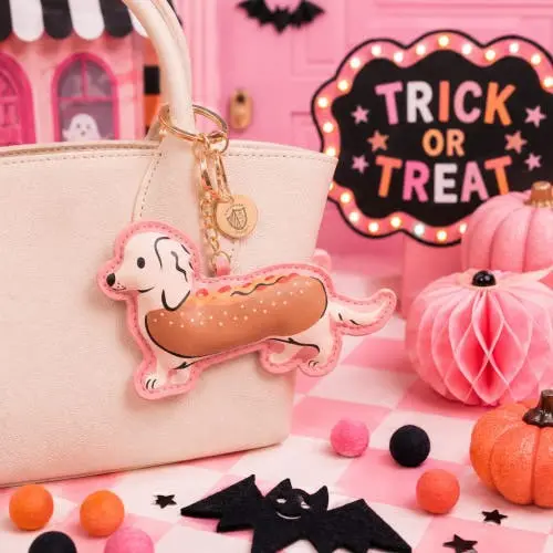 DAYDREAM SOCIETY. Hot Dog Dachshund Bag Charm