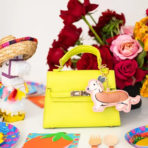 DAYDREAM SOCIETY. Hot Dog Dachshund Bag Charm