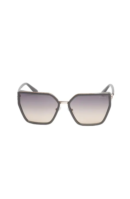 Guess Geometric Cat Eye Sunglasses - Grey/gradient Smoke
