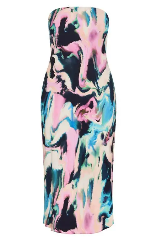 City Chic Strapless Maxi Dress