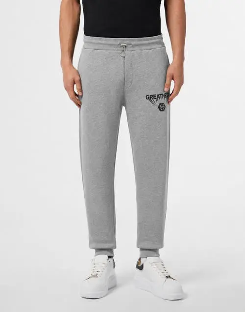 Philipp Plein Fleece Joggers Greatness - Grey