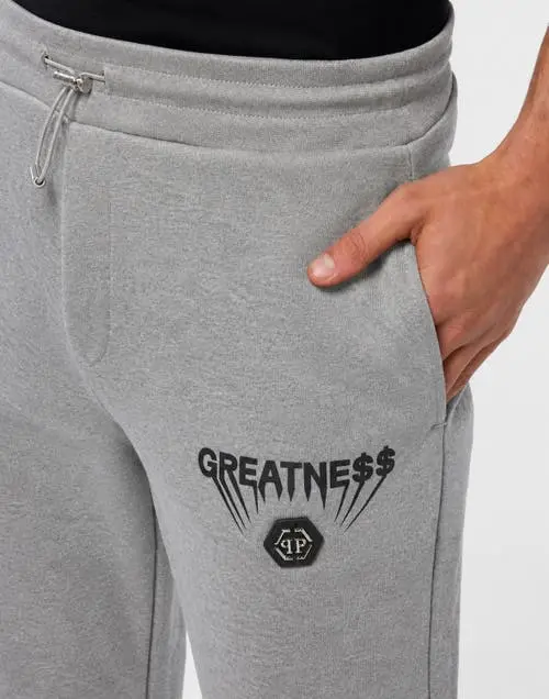 Philipp Plein Fleece Joggers Greatness - Grey
