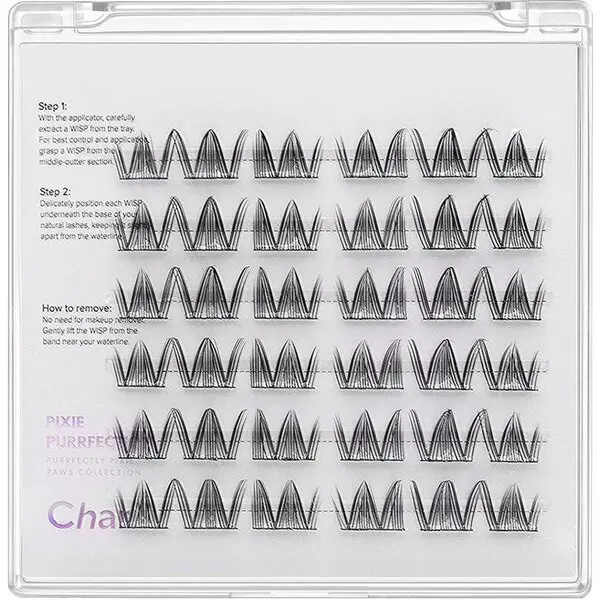 CHAR COSMETICS Purrfectly Pixie Paws Collection Pre-glued Reusable Lashes