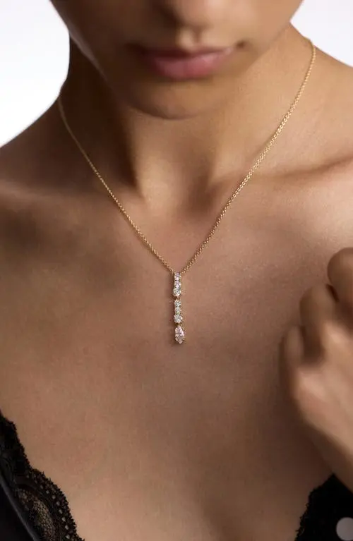 Nadri Twinnie Cubic Zirconia Pendant Necklace - Gold