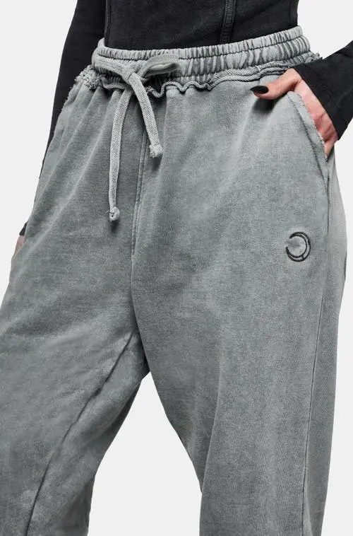 DISTURBIA Sylph Dove Embroidered Cuffed Jogger
