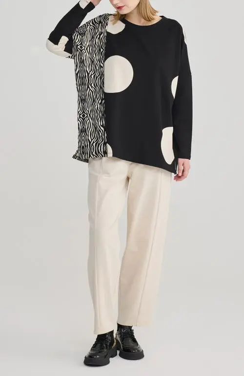 LUUKAA Saga Mixed Printed Top