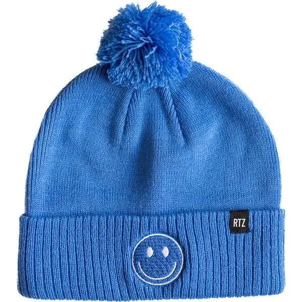 REY TO Z Smiley Pom Pom - Cobalt