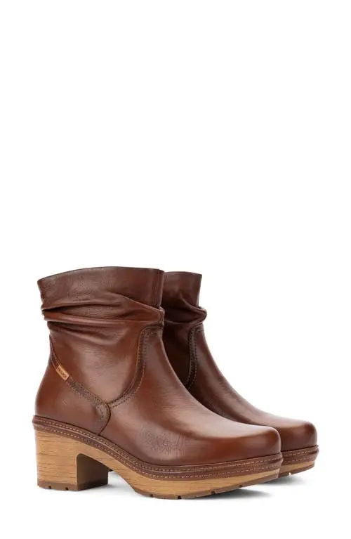 Pikolinos Sort Platform Bootie - Cuero