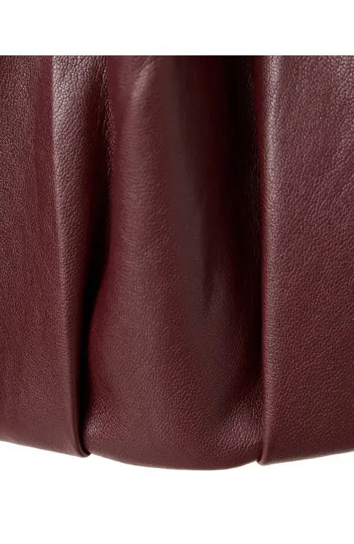 Mango Faux Leather Funnel Neck Jacket