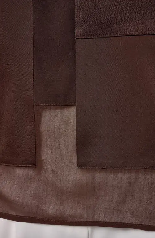 Donna Karan New York Mixed Media Top